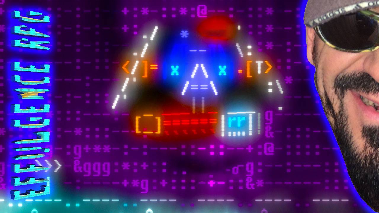 Зрелищный неоновый текст в олдскульном РПГ Effulgence RPG