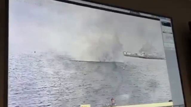 Падение американского палубного истребителя F/A-18