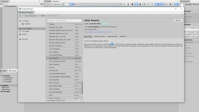6 Create_Project_and_Install_Packages Learn Unity DOTS! (FREE Tutorial Course)