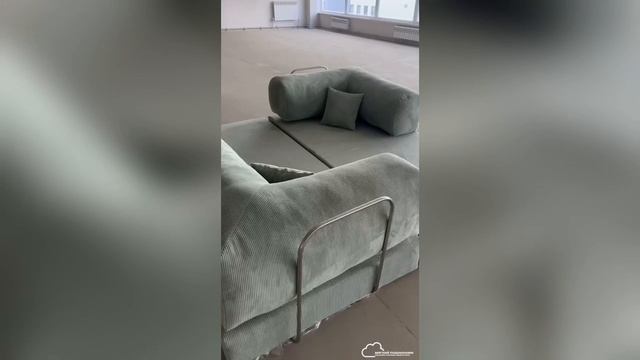 Бескаркасный диван Тедди зеленый