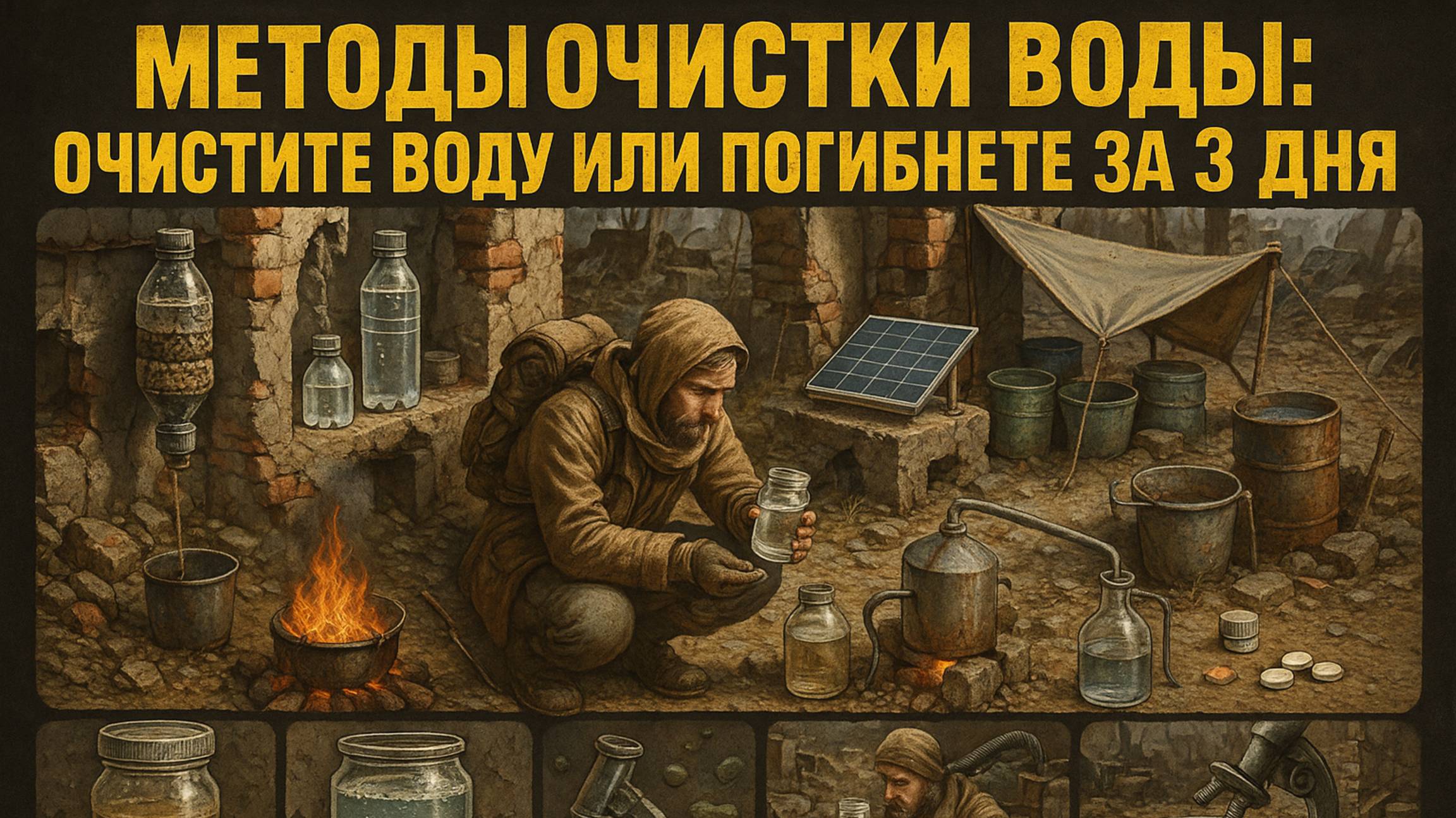 Методы очистки воды: Очистите Воду Или Погибните за 3 Дня