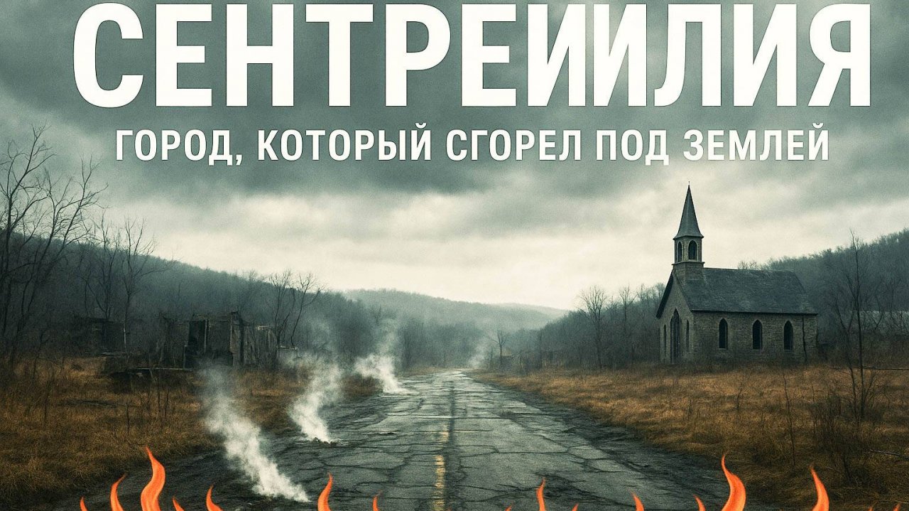 Сентрейлия - город который сгорел под землей История одной из самых загадочных техногенных катастроф