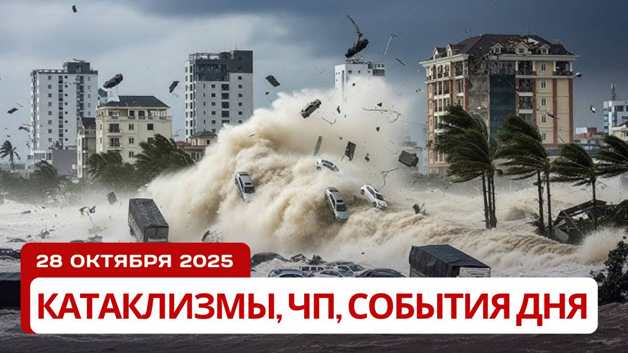 Новости Сегодня 28.10.2025 -  Катаклизмы сегодня, ЧП, События Дня | Китай Индия Россия США Европа