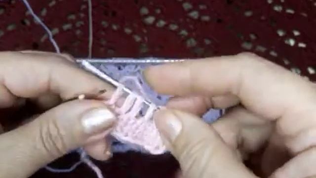 Очень красивый узор спицами.