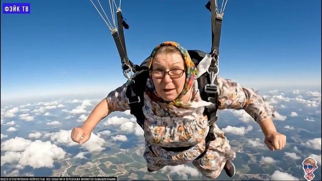 бабка с парашютом