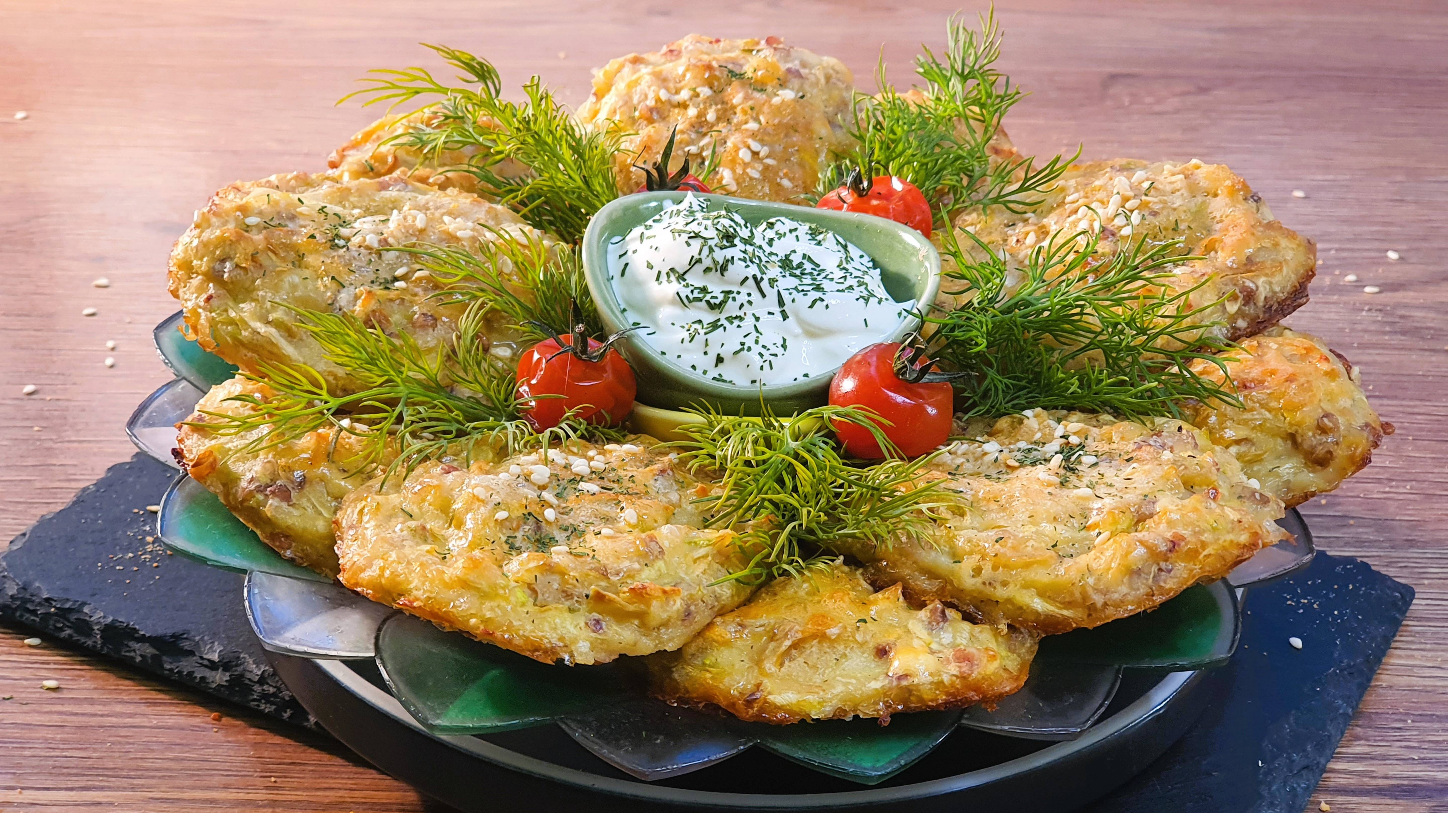 Лепешки из кабачков и гречневой крупы