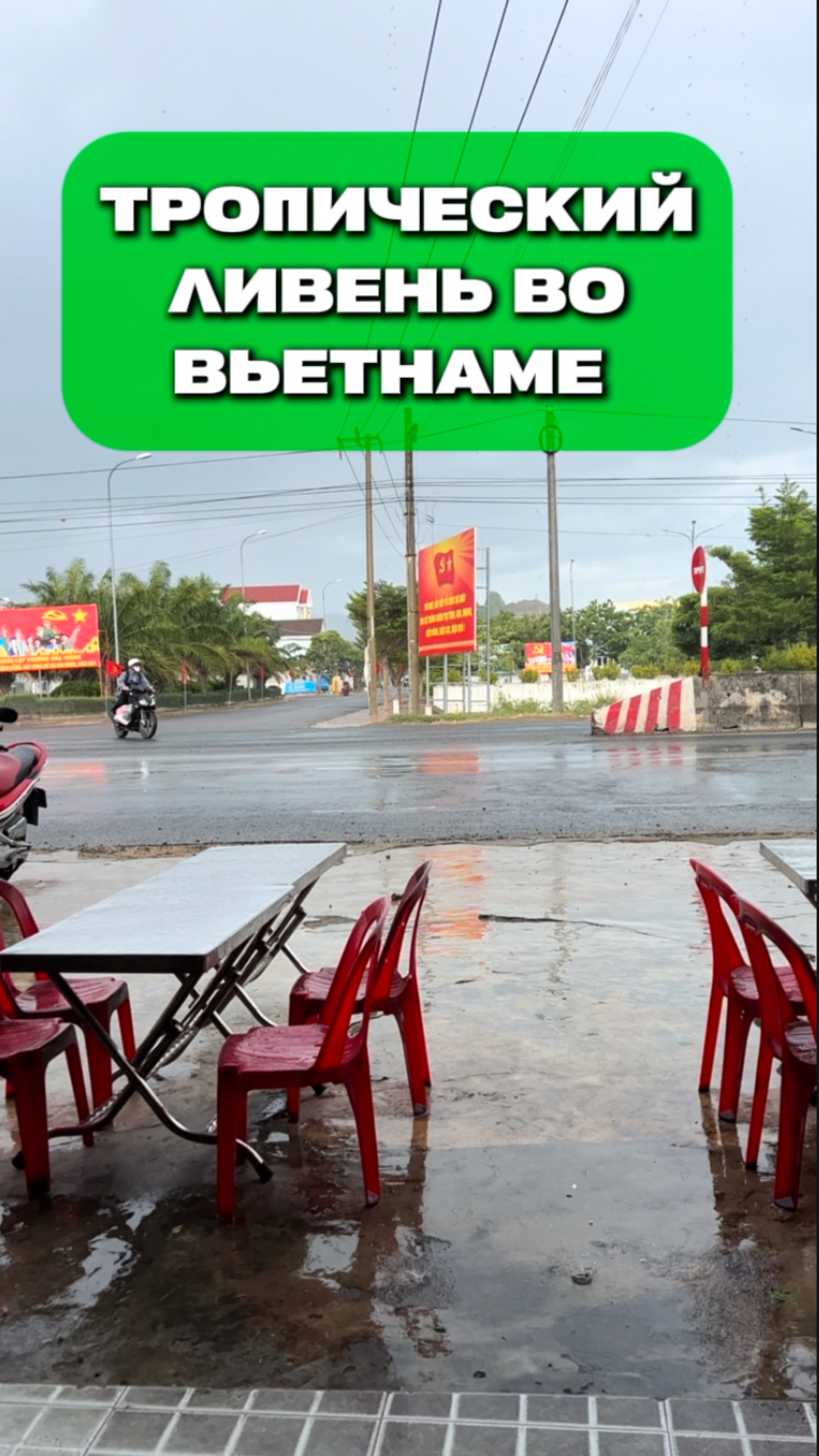 Тропический ливень во Вьетнаме 🌧️☔️