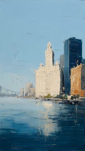 Утро на набережной (картина #966) / Арт-студия Нормова