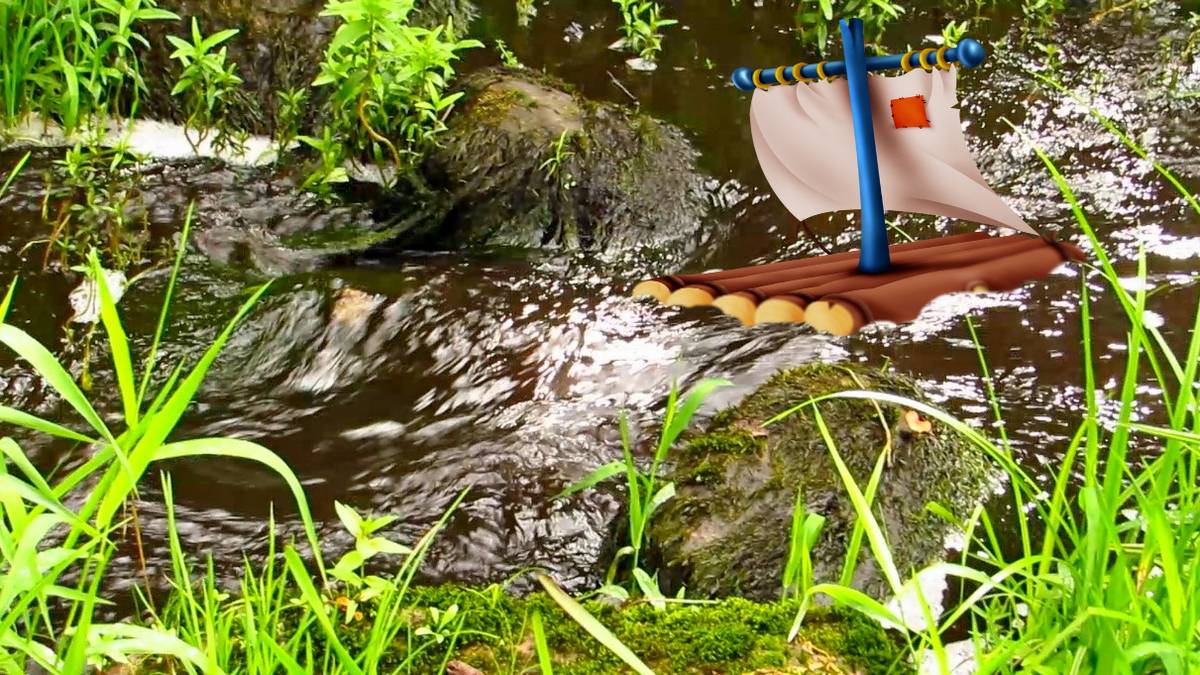 Звуки воды и шум старой камеры