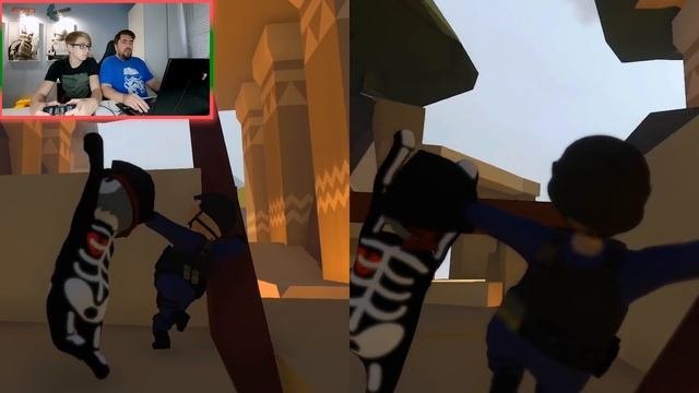 Новые Приключения Неуклюжих Героев! Human Fall Flat