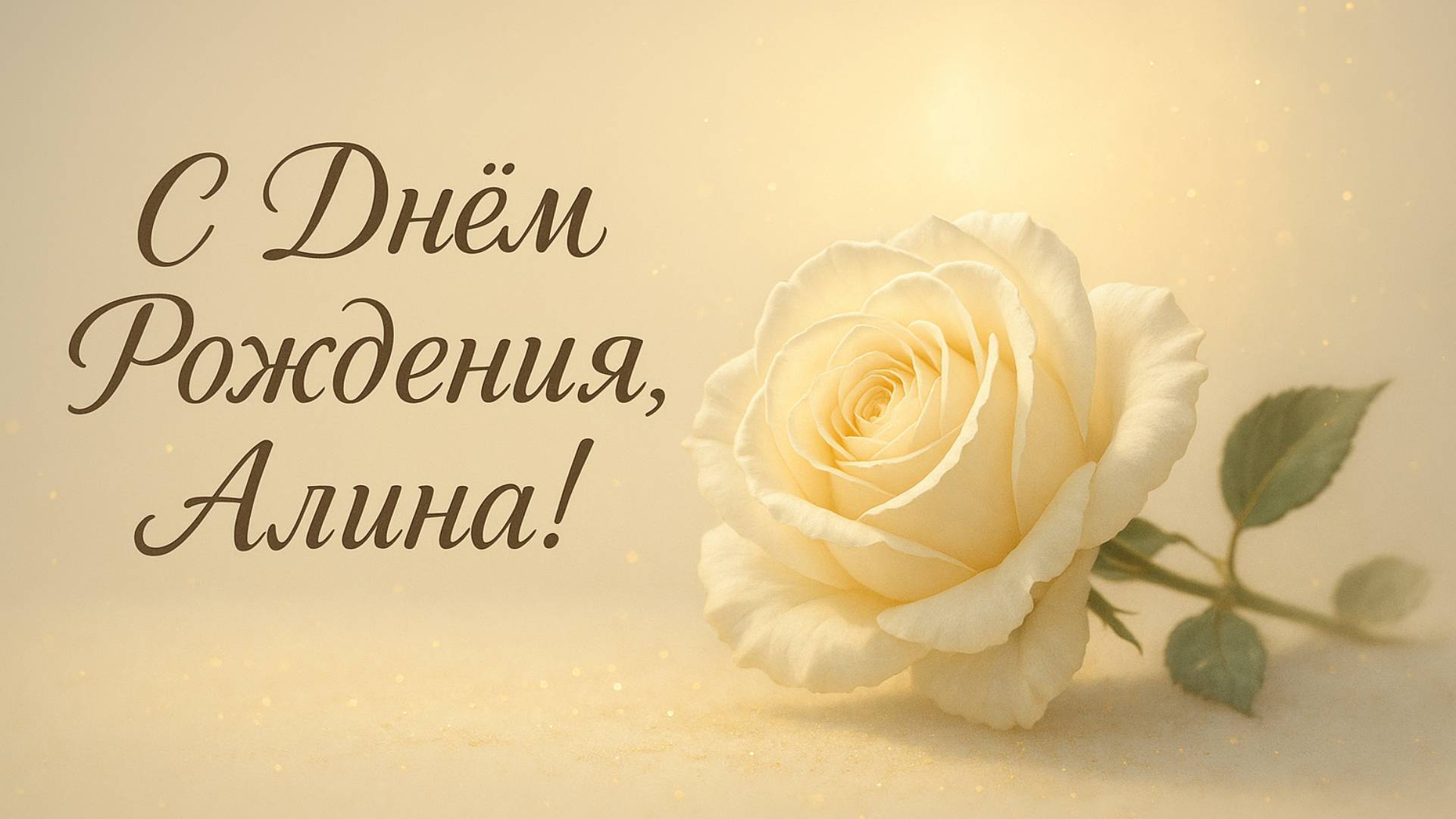 С Днём рождения, Алина! (Сердечки)