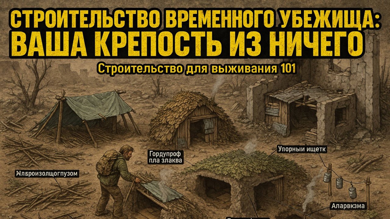 Строительство Импровизированного Укрытия: Ваша Крепость Из Мусора И Деревьев