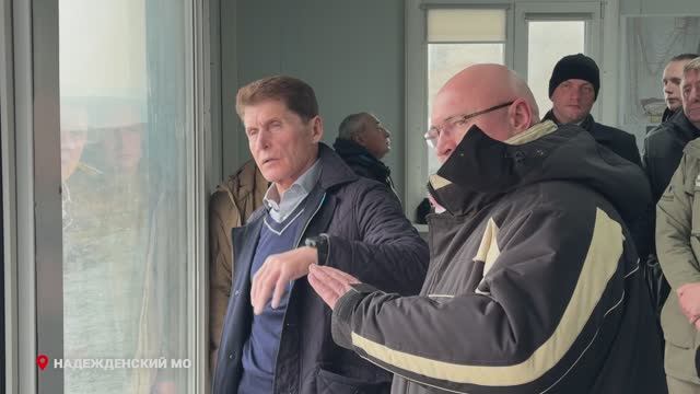 Губернатор Приморья проверил строительство спортивно-стрелкового центра «Восток»