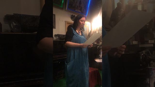 Творческий вечер Елены Шумара в Булгаковском доме. Фрагмент 3 её выступления. Проза.