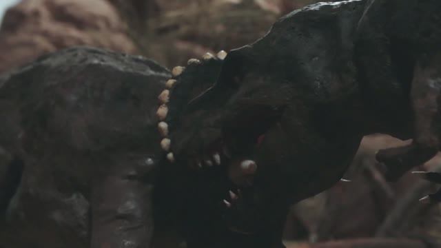 Тираннозавр против Трицератопса. Короткометражная анимация