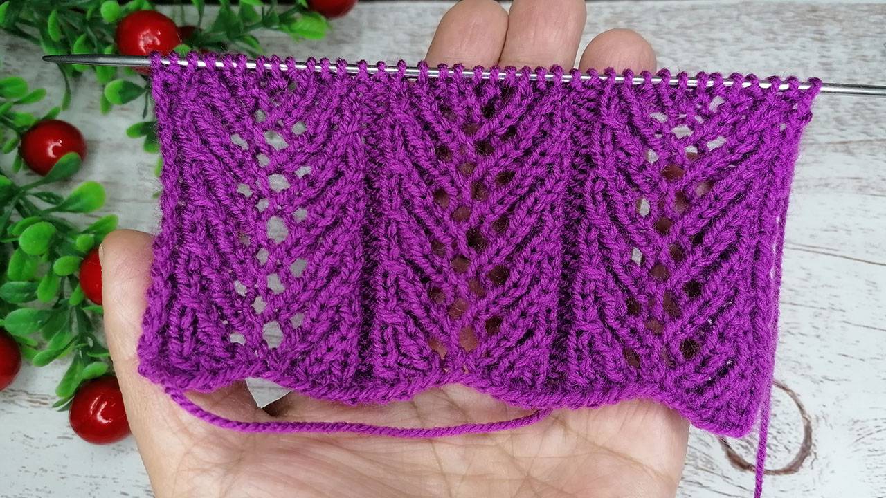 80 //Ажурные дорожки // Красивый и простой узор.