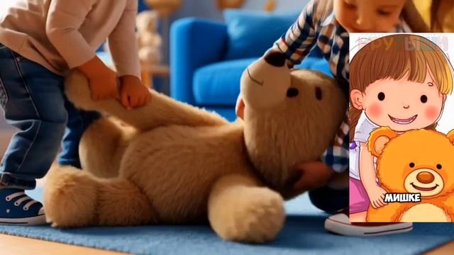 Уронили мишку на пол. Мишка, стих Агнии Барто. При задержке развитии речи.