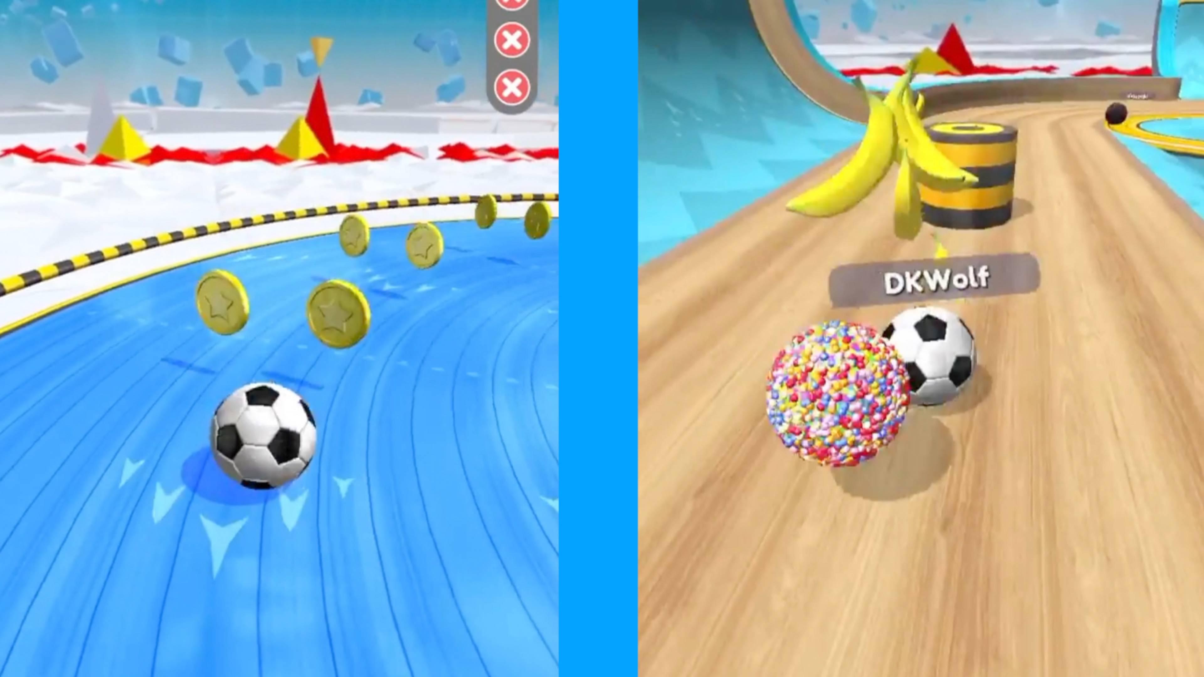 Going balls All Levels Gameplay IOS Android Going Balls level 1092 Bonus level Banana frenzy
