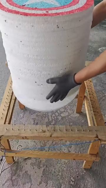 Oddly satisfying styrofoam cutting like butter 😱  asmr  fyp  relaxing