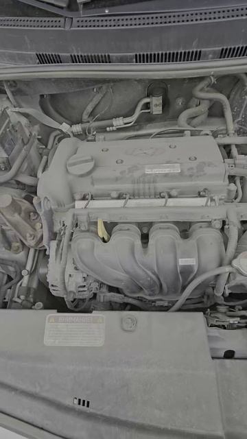 Звук работающего исправного мотора Hyundai Solaris 1,6 л