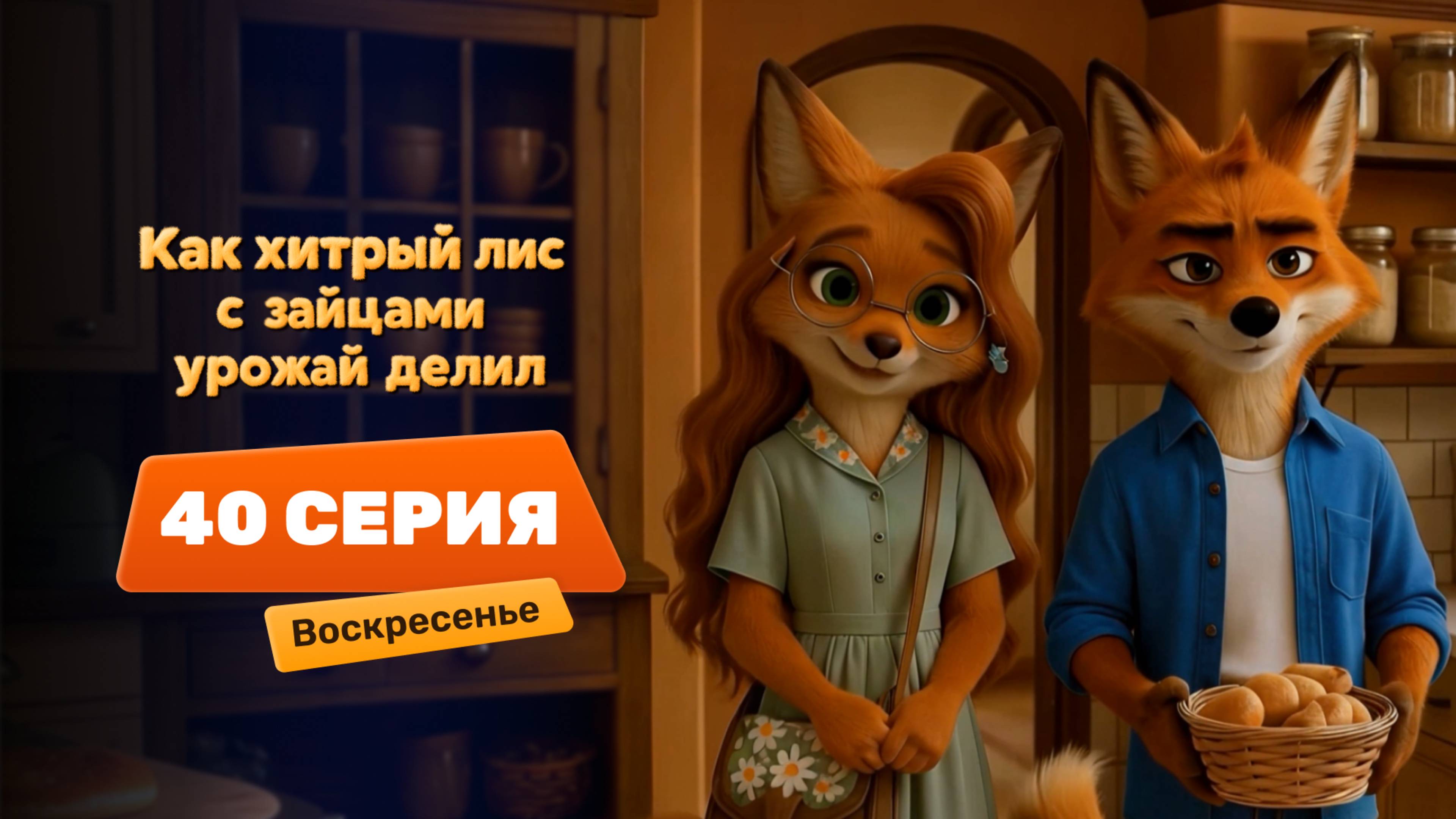 Серия 40 – Воскресенье | Как хитрый лис с зайцами урожай делил