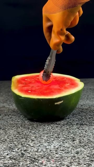 Experiment Hot Glowing Metal Ball vs Watermelon 🍉😱  oddlysatisfying  experiment  science