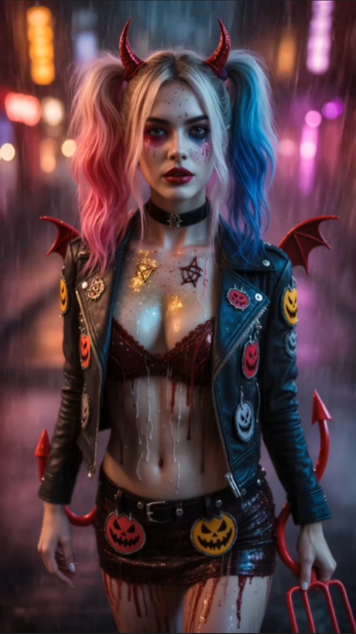 Харли Квинн дьяволица 👹 Злая ночь