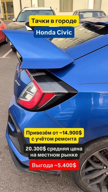 💡 Honda Civic: Сочетание спортивного духа и технологий.