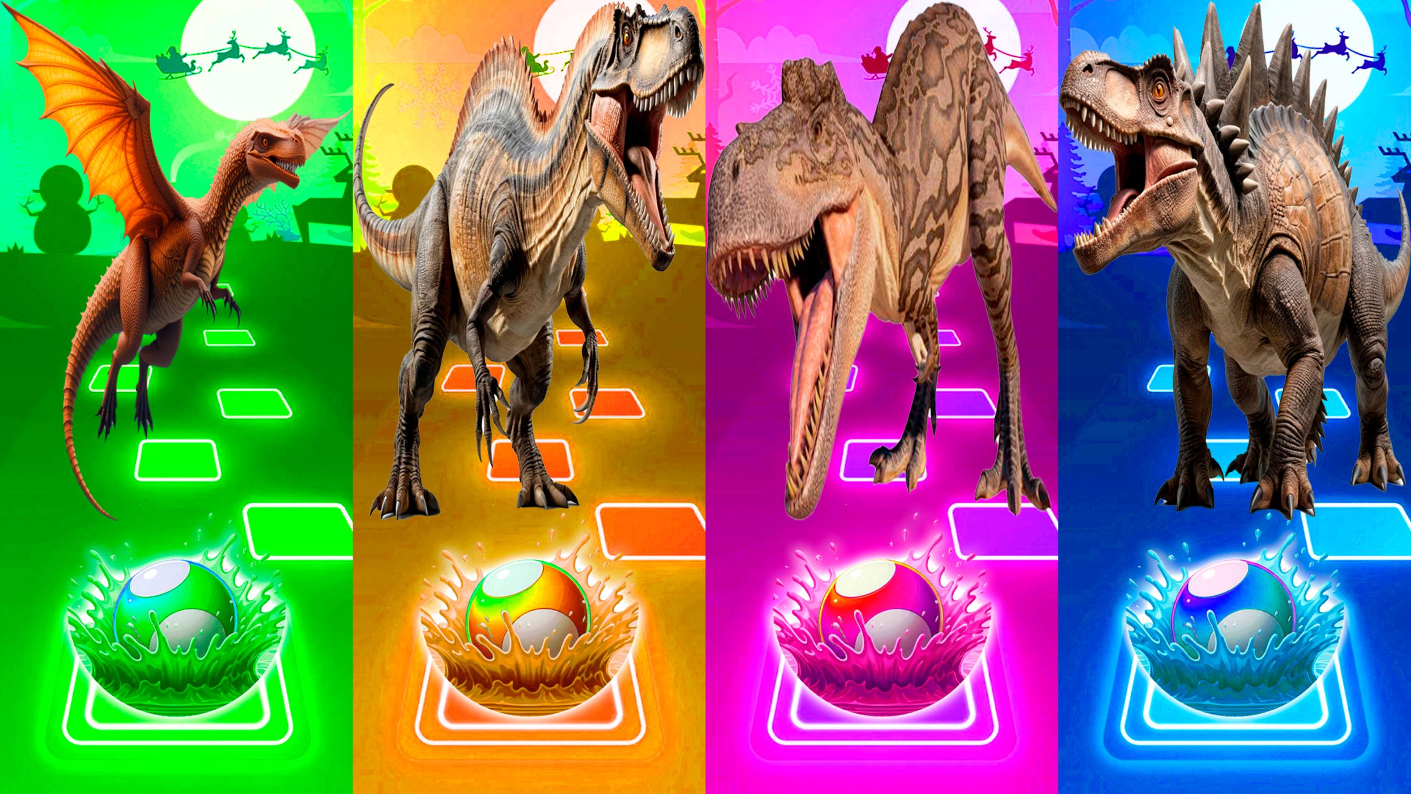 Coffin Dance Динозавры 207 уровень - Мультики про Динозавров | МУЛЬТФИЛЬМЫ ДИНОЗАВРЫ в Tiles Hop