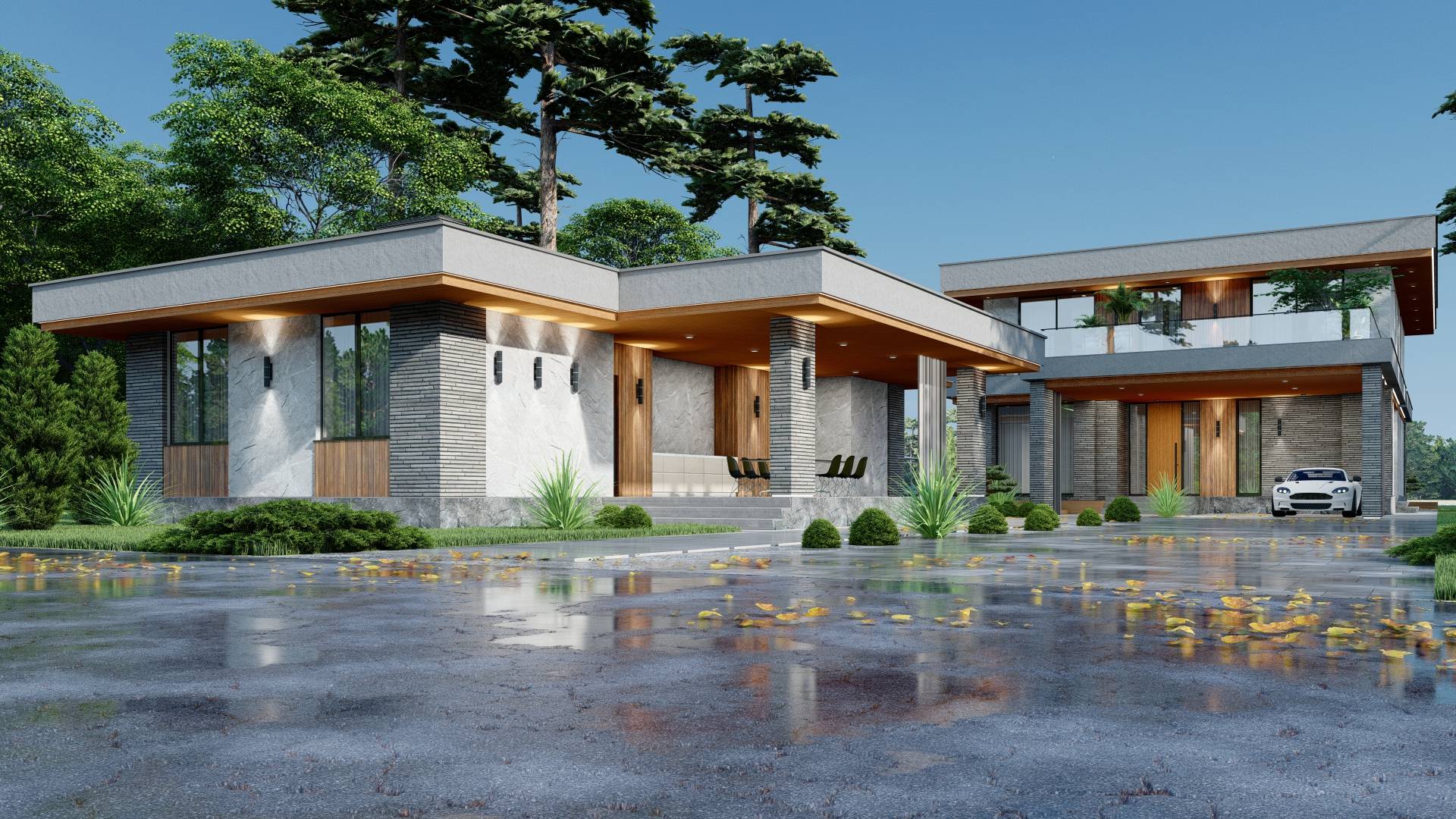 Проект дома на берегу озера