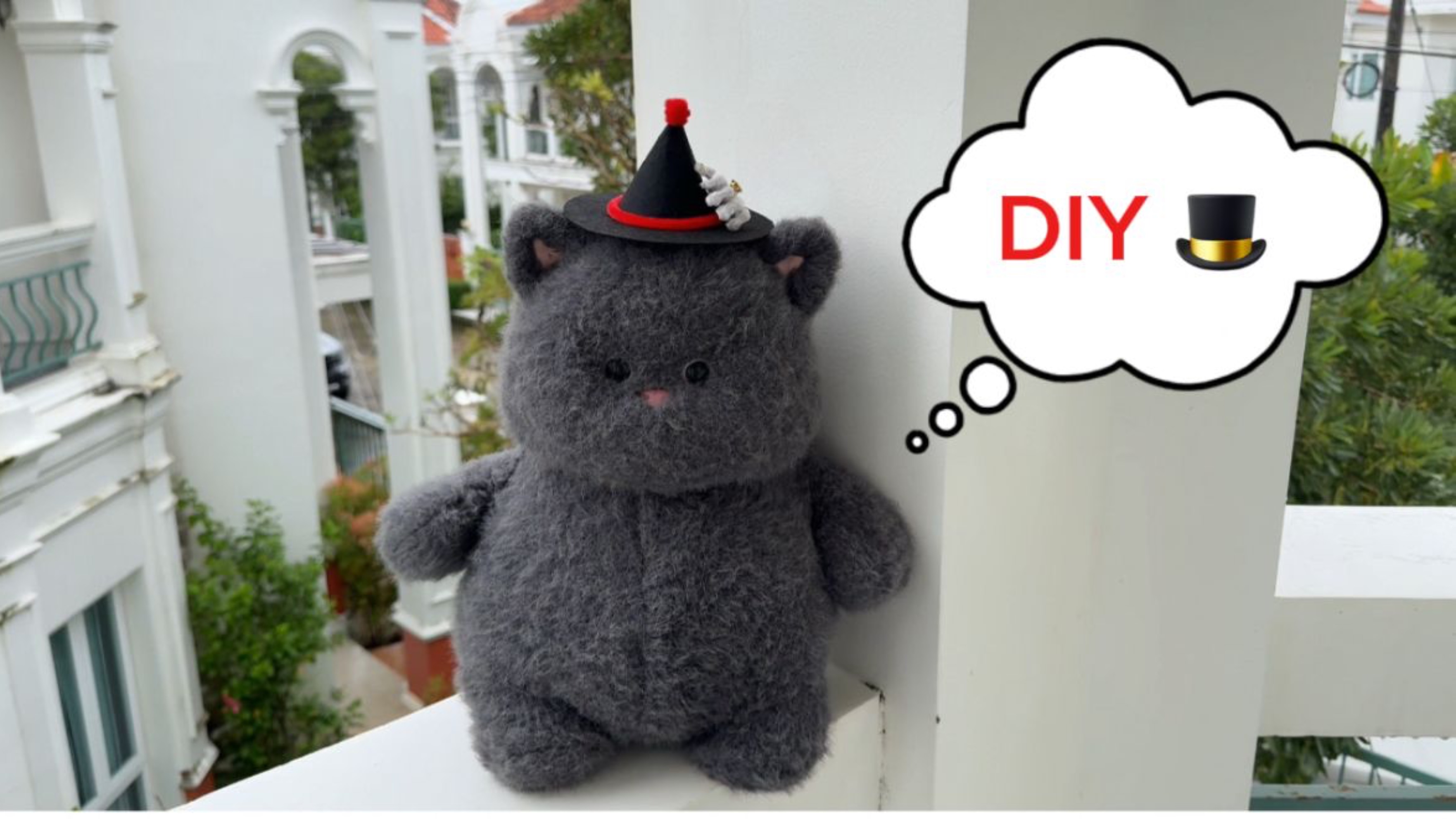 Шляпа 🎩 на Хэллоуин 🎃 для моего пушистого кота  🐈⬛