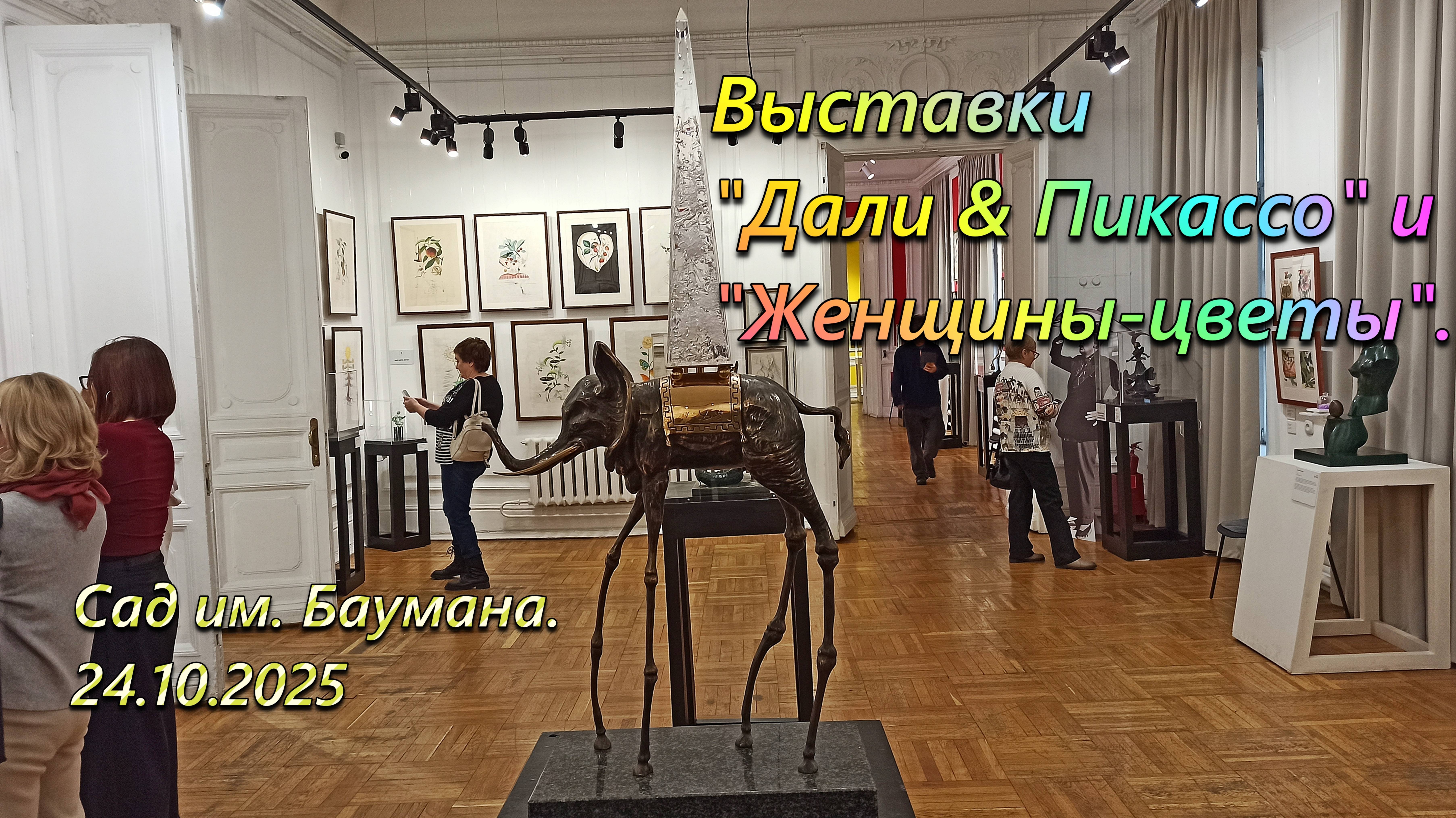 Выставки "Дали & Пикассо" и "Женщины-цветы". Сад им. Баумана. 24 октября 2025 года.