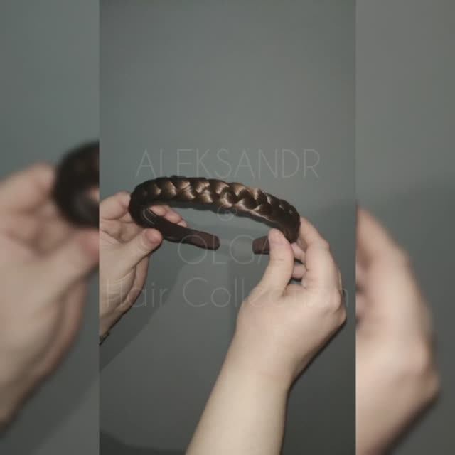 Классическая КОСА на ободке #накладнаякоса #натуральнаякоса #косаизволос #косанаободке