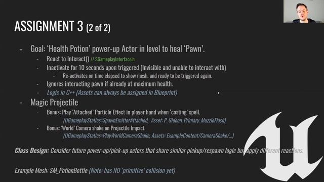Lecture-9 05-Assignment-3-(Health-Damage,-Audio,-Projectiles,-UI)-(7-16-)