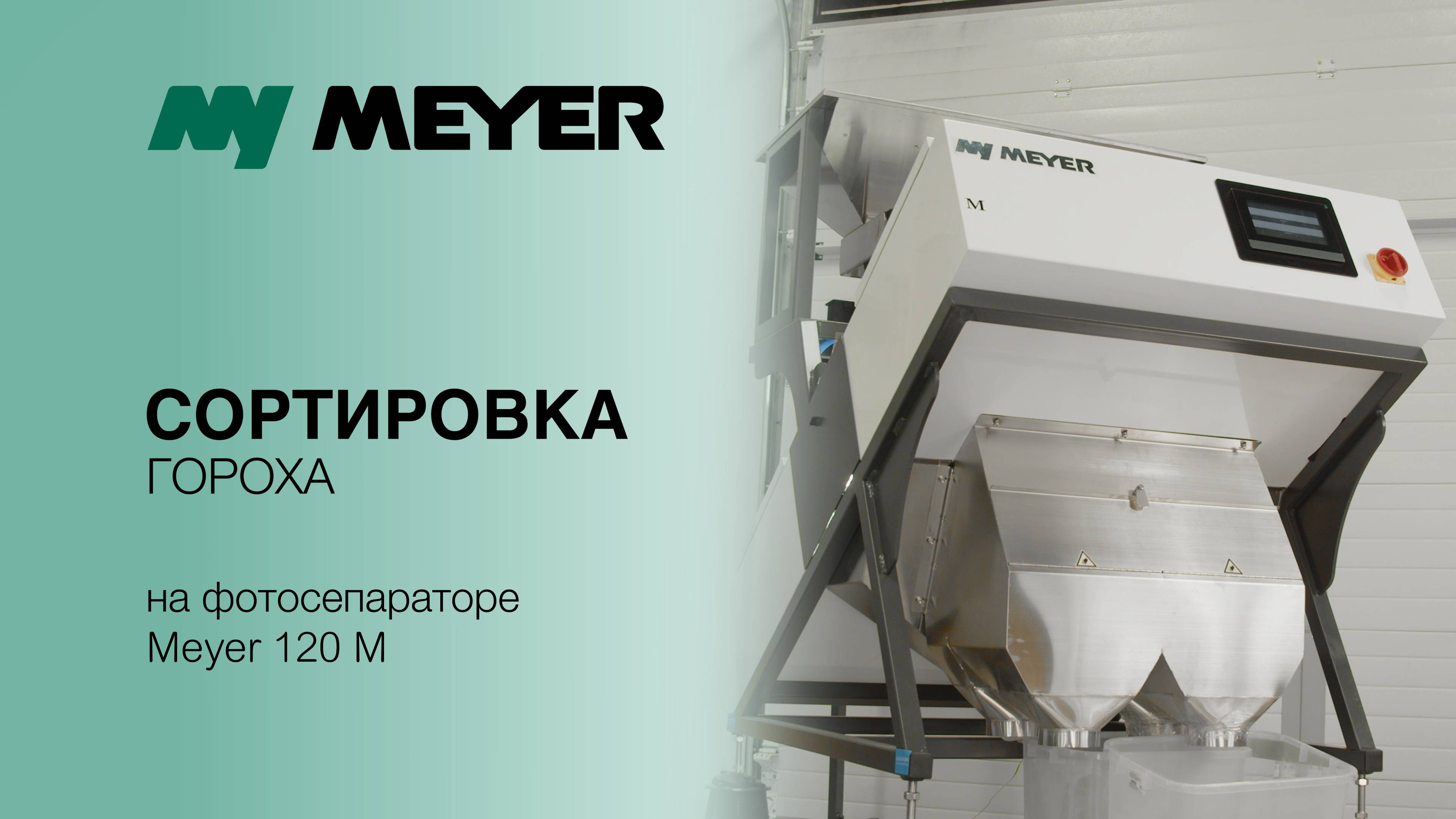 Сортировка и очистка гороха на фотосепараторе Meyer 120M