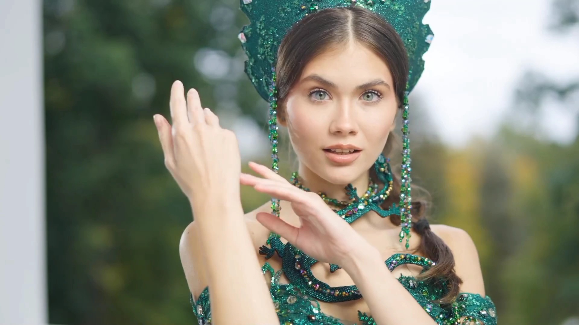 Челябинск Полина Большухина Мисс Россия 2025 ТОП 50 Костюм "Хозяйка медной горы"