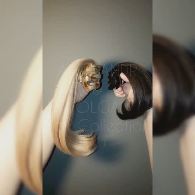 Объёмный ХВОСТ на крабе,  Лёгкий ХВОСТ на крабе #накладнойхвост #натуральныйхвост #крабдляволос