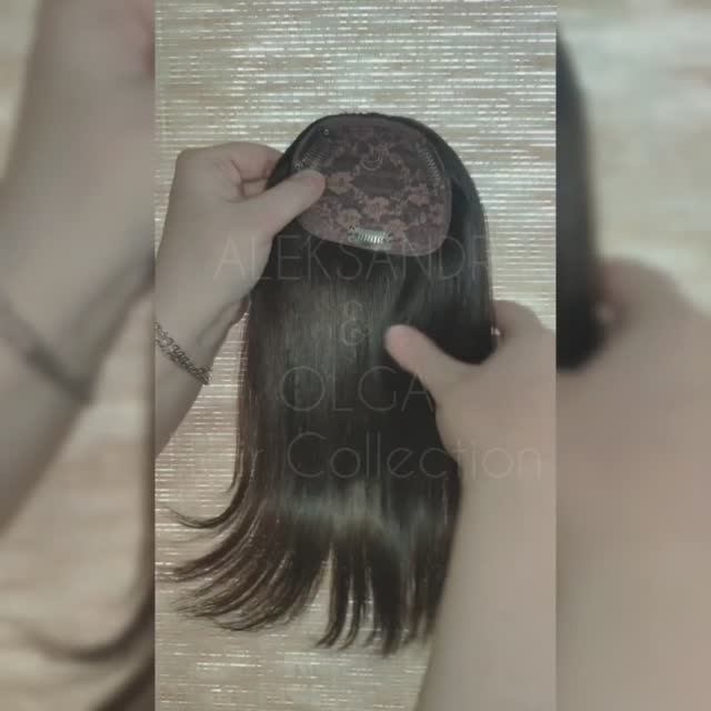 Лёгкий ШИНЬОН - накладка, с невидимым краем #натуральныйшиньон #накладкадляобъёма #изделияизволос