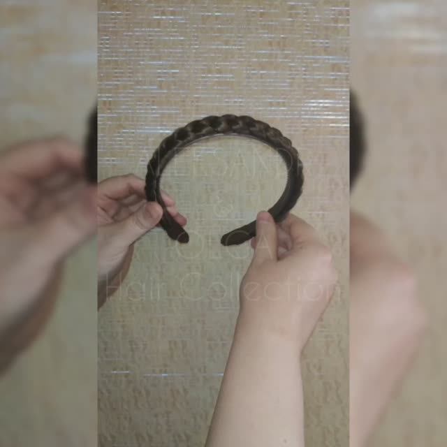 Классическая КОСА на ободке #накладнаякоса #натуральнаякоса #косаизволос #косанаободке