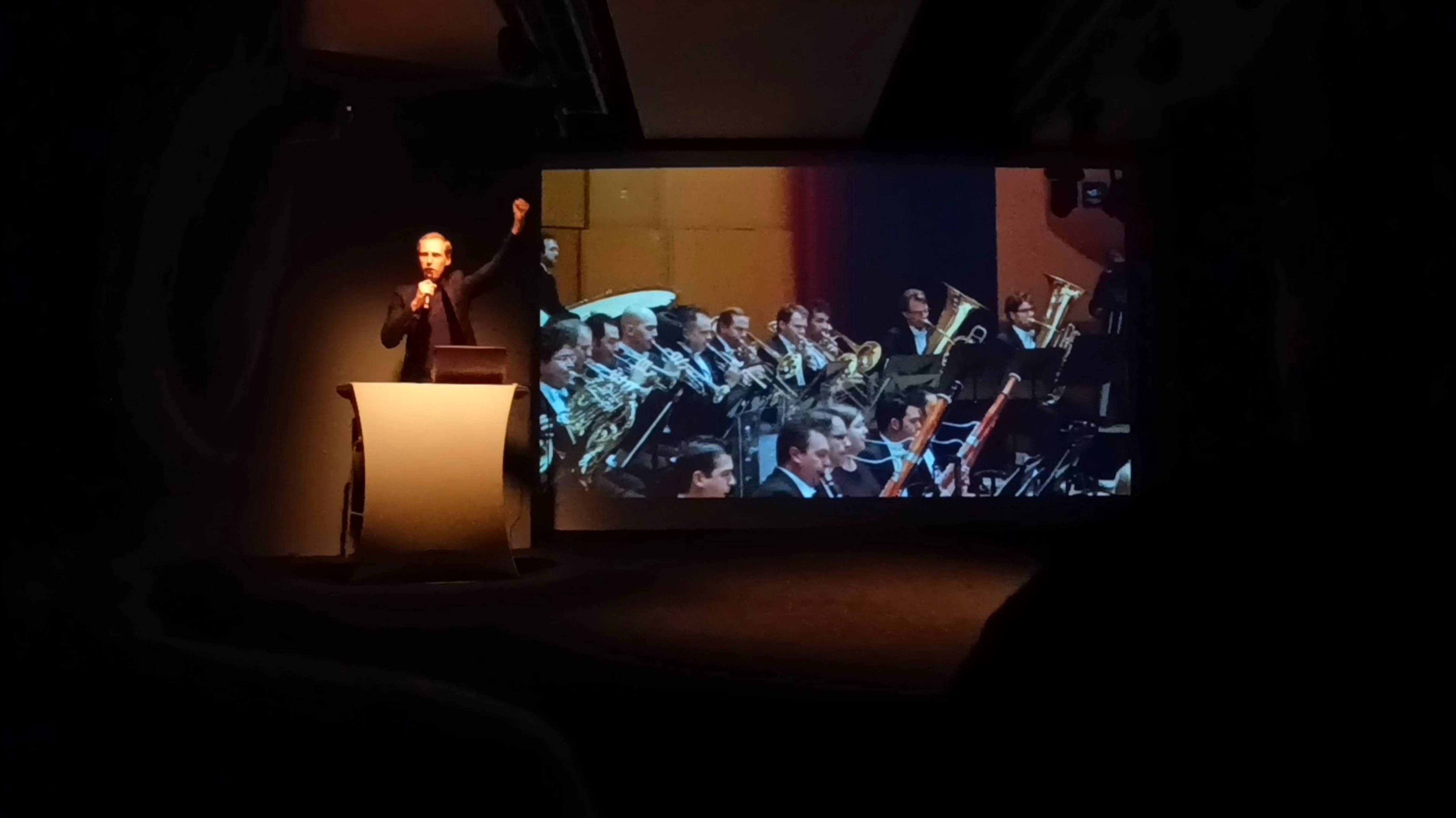 На лекции Даниила Топилина - видеофрагмент 5-части Фантастической симфонии Берлиоза...