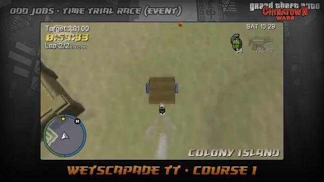 GTA Chinatown Wars - Walkthrough - Time Trial Race - Wetscapade TT - Course #1