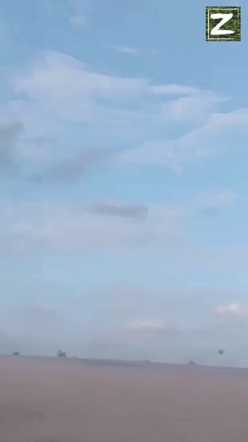 СВО  Работа пары Ка-52 по противнику.