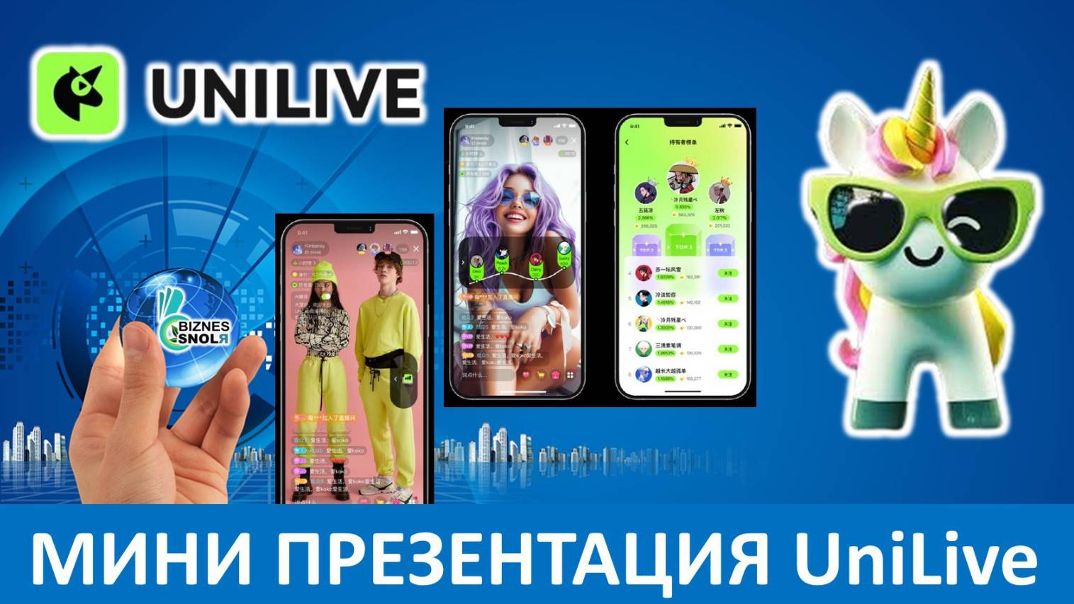 UniLive - Бизнес Презентация 20 мин