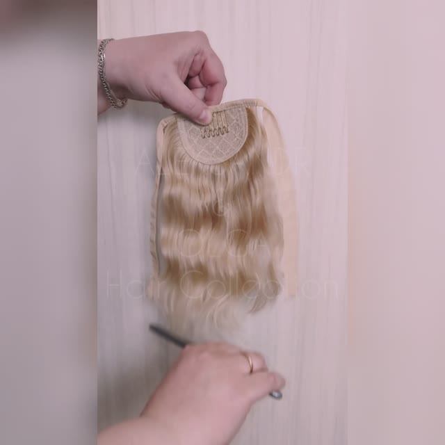 Облегчённый ХВОСТ на ленте - В НАЛИЧИИ (арт. ХЛбб - 058) #накладнойхвост #натуральныйхвост