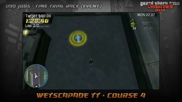 GTA Chinatown Wars - Walkthrough - Time Trial Race - Wetscapade TT - Course #4