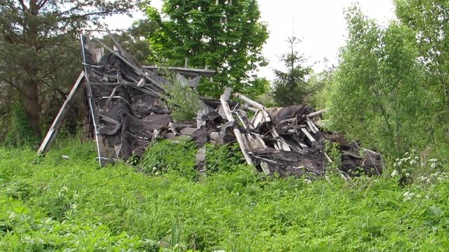 У развалившегося дома...