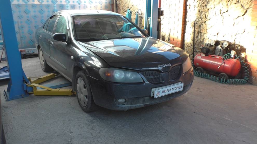 Замена опорных подшипников передних стоек на Nissan Almera 1,8 Ниссан Альмера 2005