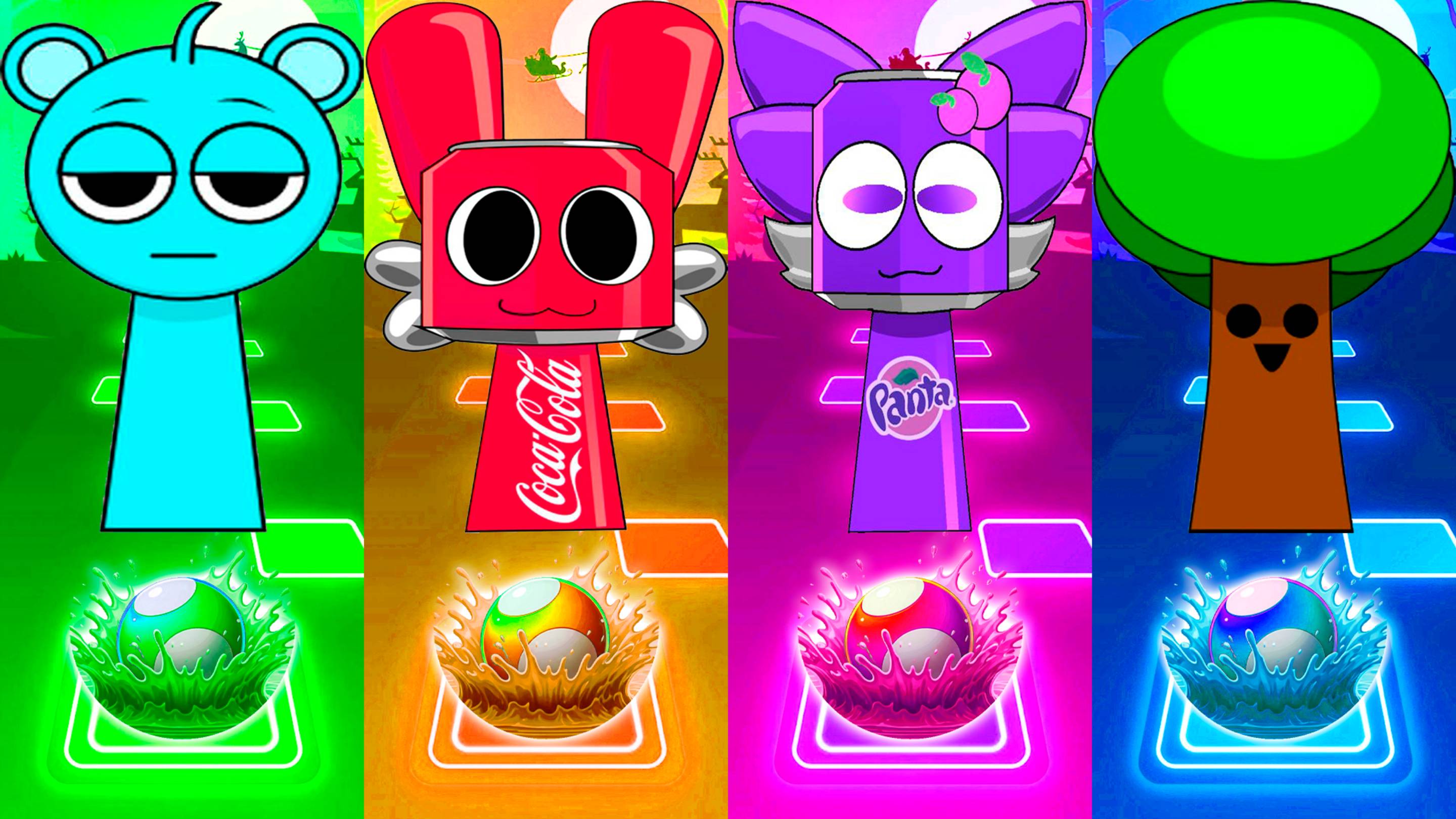 Coffin Dance Спрунки 120 уровень - Мультики про Спрунке | МУЛЬТФИЛЬМЫ SPRUNKI в Tiles Hop