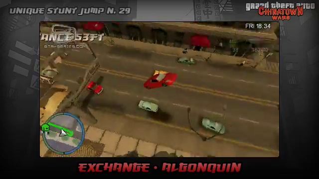 GTA Chinatown Wars - Walkthrough - Unique Stunt Jump #29 - Exchange (Algonquin)