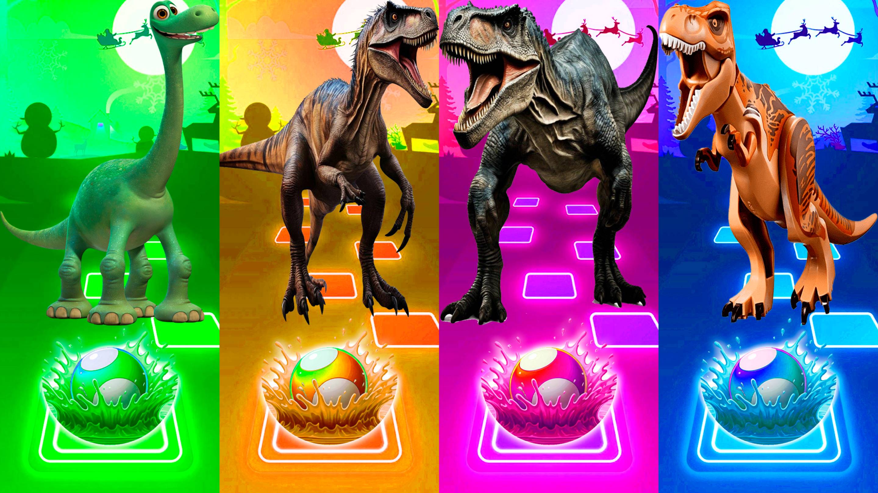 Coffin Dance Динозавры 211 уровень - Мультики про Динозавров | МУЛЬТФИЛЬМЫ ДИНОЗАВРЫ в Tiles Hop
